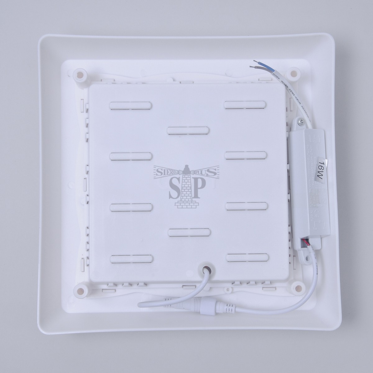 9.2-inch 16W Flush Mount LED Ceiling Light Square [Opal Diffuser] (White)